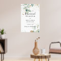 Gold Eucalyptus Rehearsal Dinner Welcome Sign | Zazzle