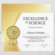 Gold Excellence in Science Certificate Award | Zazzle