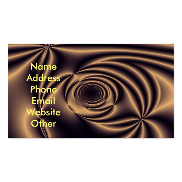 Gold Fantasy Business Cards
