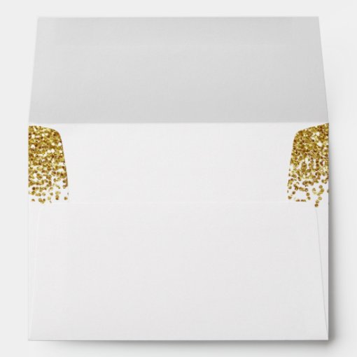 Gold Faux Glitter Envelope | Zazzle