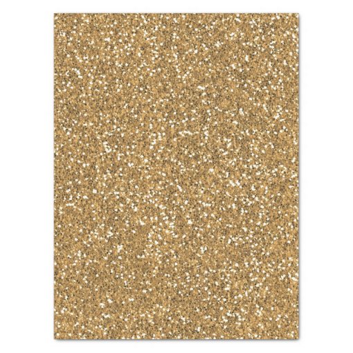 Gold Faux Glitter Tissue Paper | Zazzle