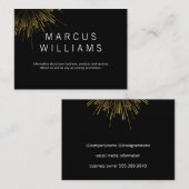 Gold Fireworks Business Card | Zazzle