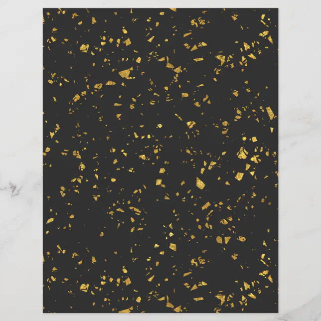Gold Flecked Scrapbook Paper | Zazzle