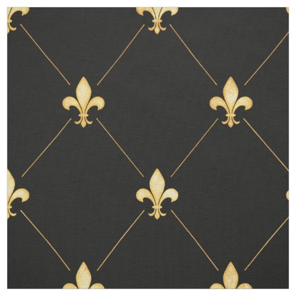 Fleur de Lys Fabric | Zazzle