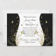 Gold Floral Curved Wedding Invitation | Zazzle