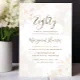Gold Floral Leaves Border 80th Eighty Birthday Invitation | Zazzle