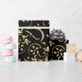 Gold Floral Pattern With Diamonds Wrapping Paper | Zazzle