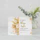 Gold Floral Wedding Invitation Landscape | Zazzle