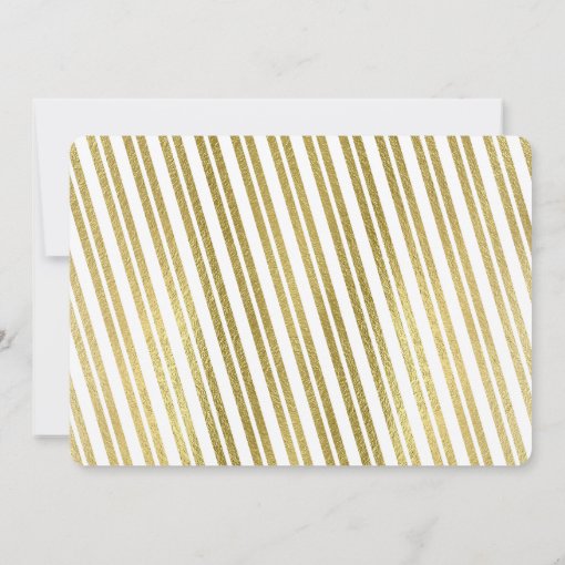 Gold Foil Chic Lettering Engagement Party Invitation | Zazzle