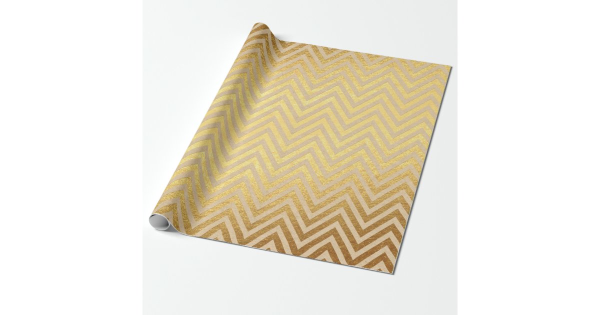 Gold foil Christmas Wrapping Paper | Zazzle