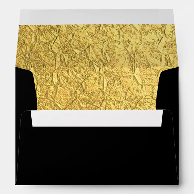 Gold Foil-effect Inside Lined Envelope | Zazzle