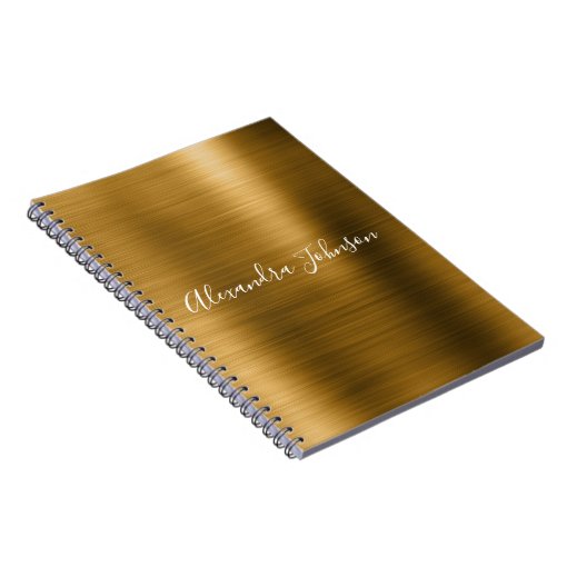Gold Foil Elegant Modern Luxury Notebook | Zazzle