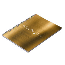 Gold Foil Elegant Modern Luxury Notebook | Zazzle