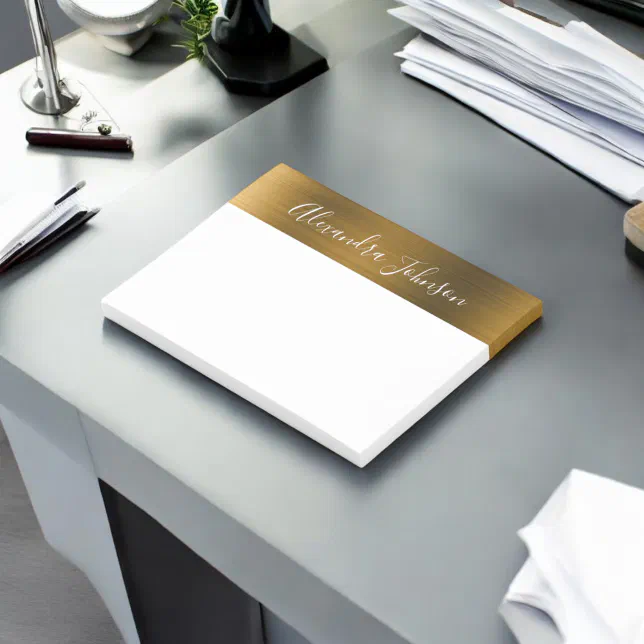 Gold Foil Elegant Modern Luxury Post-it Notes | Zazzle