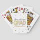 Gold Foil Glitter Confetti Graduation Party Custom Poker Cards | Zazzle