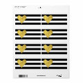 Gold Foil Heart Label | Zazzle