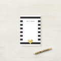 Gold Foil Heart Post-it Notes | Zazzle