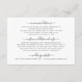 Gold Foil Look World Map Hotel Travel Information Enclosure Card | Zazzle