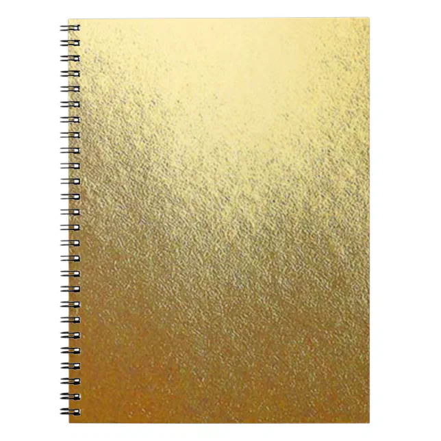Gold Foil Notebook | Zazzle