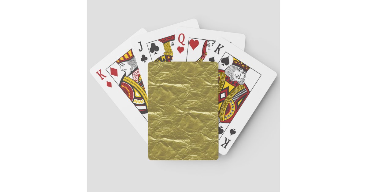 Gold Foil Poker Cards | Zazzle