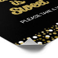 Gold Foil Script Graduation is Sweet Grad Sign | Zazzle