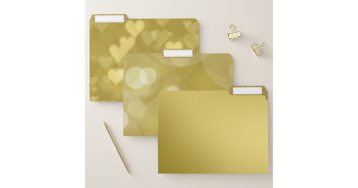 Gold Foil Set File Folder | Zazzle