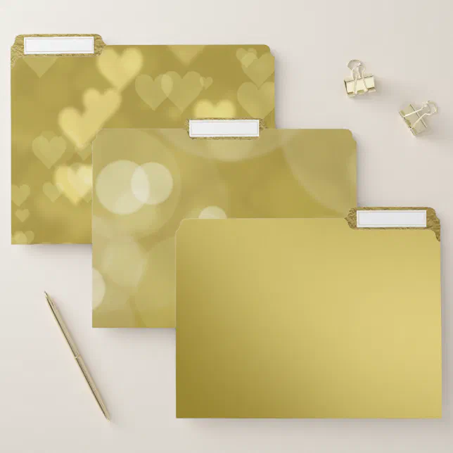 Gold Foil Set File Folder | Zazzle