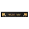 Gold Football Coach Name Plate | Zazzle