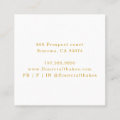 Gold Frame Bakery Baker's Logo Business Card | Zazzle
