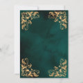 Gold Frame Dark Green Islamic Muslim Wedding Invitation | Zazzle