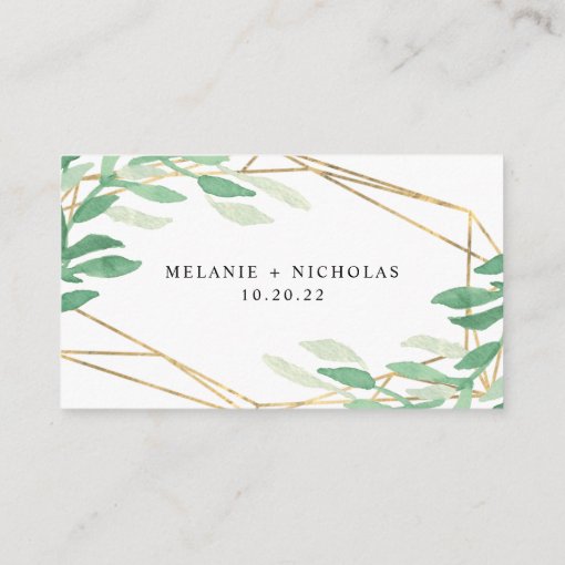 Gold Frame Greenery wedding RSVP online card | Zazzle