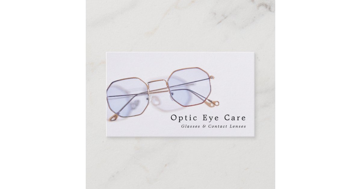 Gold Frames, Optician, Technical Practitioner Business Card | Zazzle