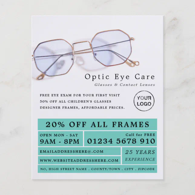 Gold Frames, Optician, Technical Practitioner Flye Flyer | Zazzle