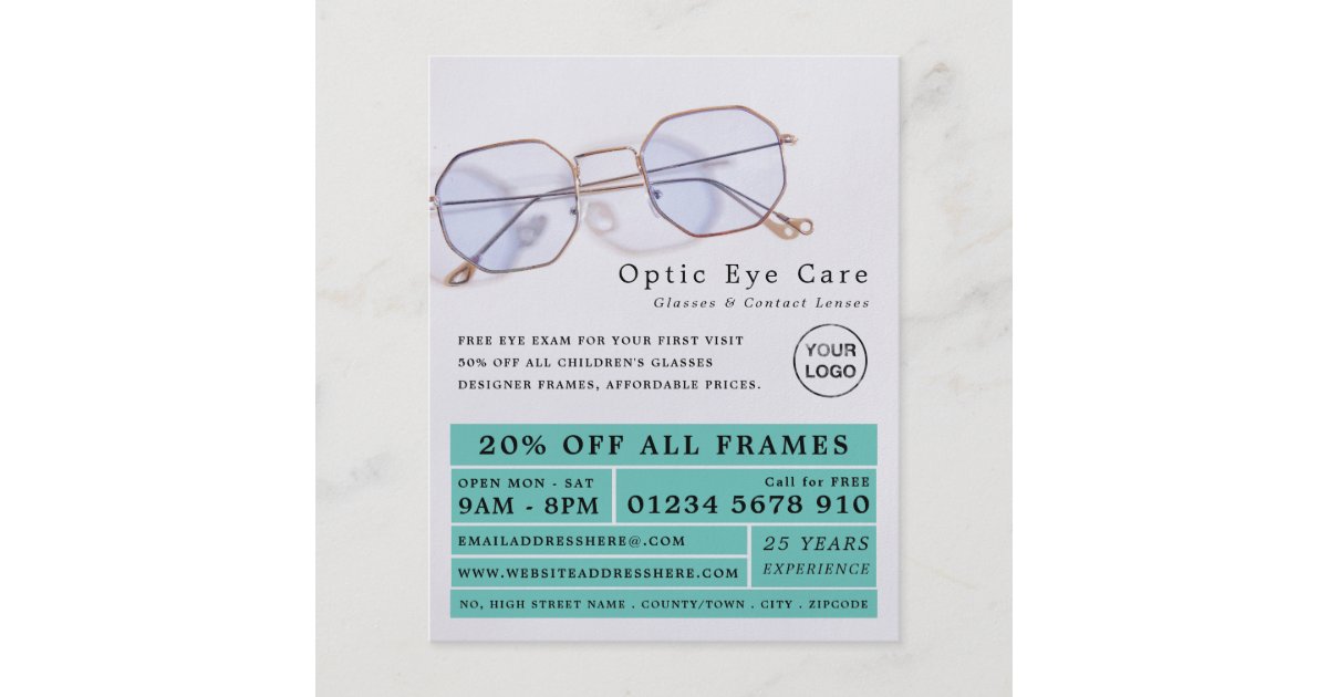 Gold Frames, Optician, Technical Practitioner Flye Flyer | Zazzle