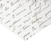 Gold French Script Handwriting Letter Decoupage Tissue Paper | Zazzle