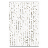 Gold French Script Handwriting Letter Decoupage Tissue Paper | Zazzle