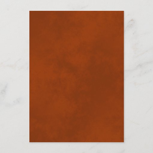 Gold Frills Elegant Rust Orange Wedding Details Enclosure Card | Zazzle