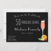 Gold Fun Fab 50th Birthday Invitation | Zazzle
