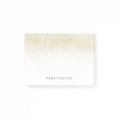 Gold Glam Faux Glitter Post-it Notes | Zazzle