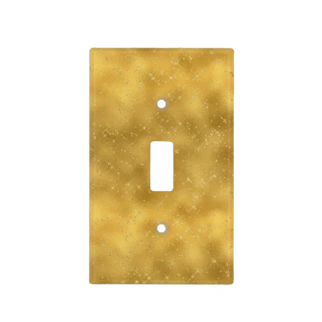 Gold Glam Sparkles Light Switch Cover | Zazzle