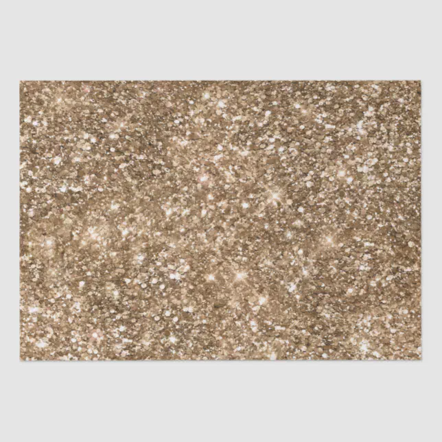 Gold Glam Sparkling Glitter Tissue Paper | Zazzle