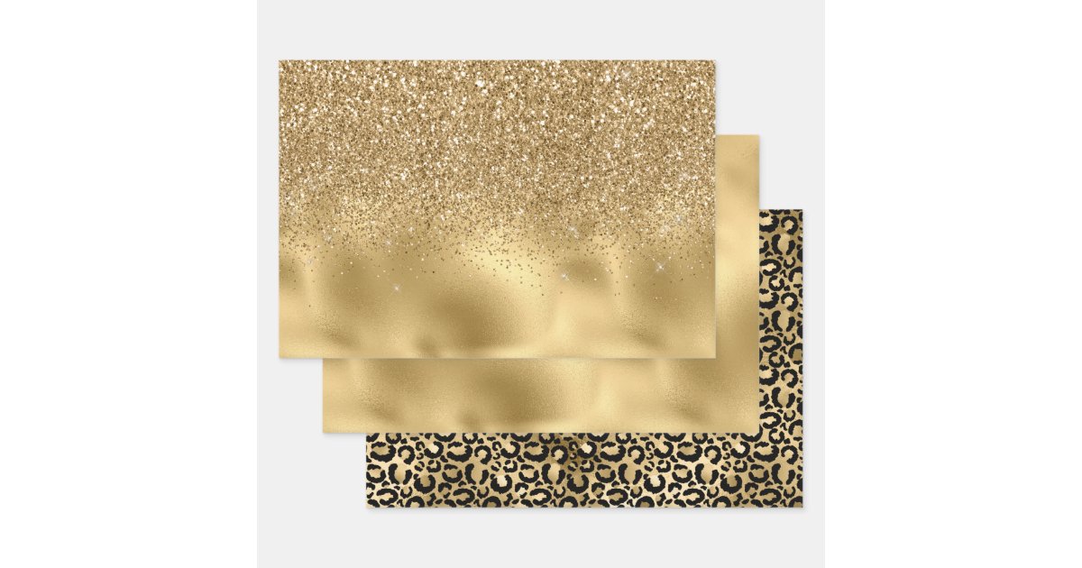 Gold Glam Wrapping Paper Sheets | Zazzle