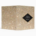 Gold Glitter and Glamour Beauty Binder | Zazzle