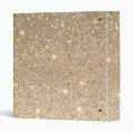 Gold Glitter and Glamour Beauty Binder | Zazzle