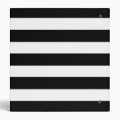 Gold Glitter Apple Black Stripes | Teacher Binder | Zazzle