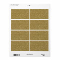 Gold Glitter Background Template Label | Zazzle