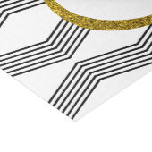 Gold Glitter Black White Chevron Zig Zag Custom Tissue Paper | Zazzle