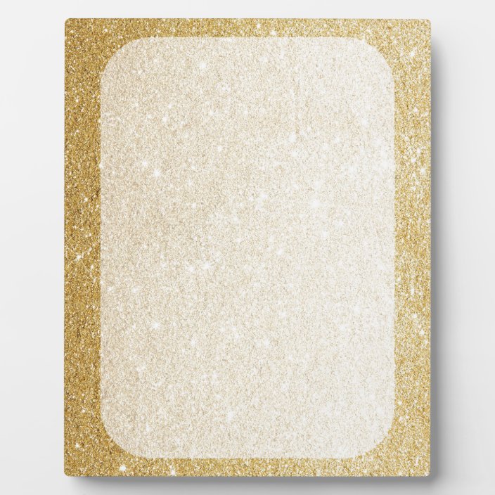 gold glitter blank template for customization plaque | Zazzle.com
