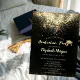 Gold Glitter Cap, Confetti Graduation Party Invitation | Zazzle