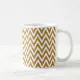 Gold Glitter Chevron Coffee Mug | Zazzle